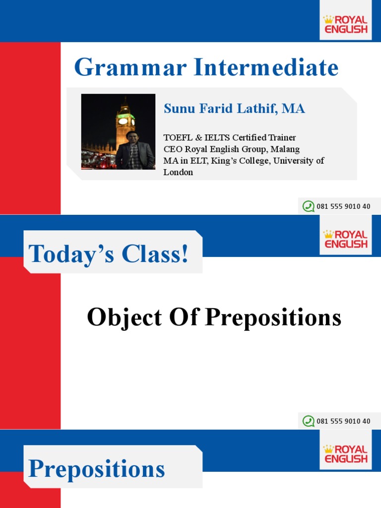 Object of Preposition | PDF