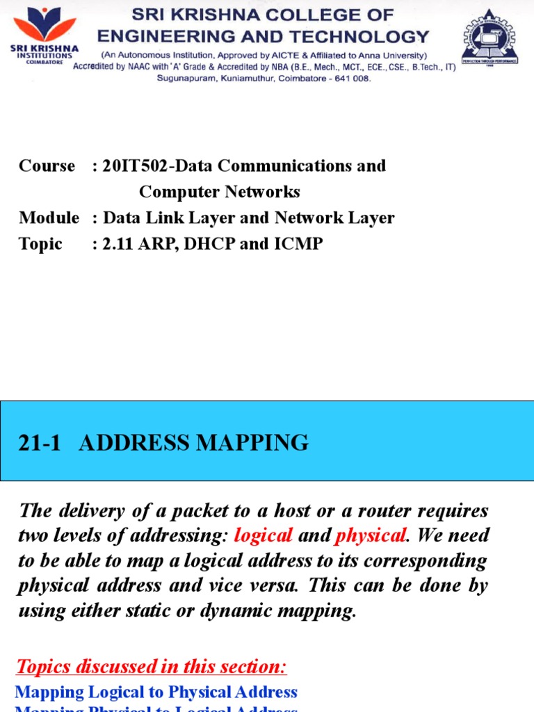 Arp, DHCP, Icmp | PDF | Ip Address | Internet Protocol Suite