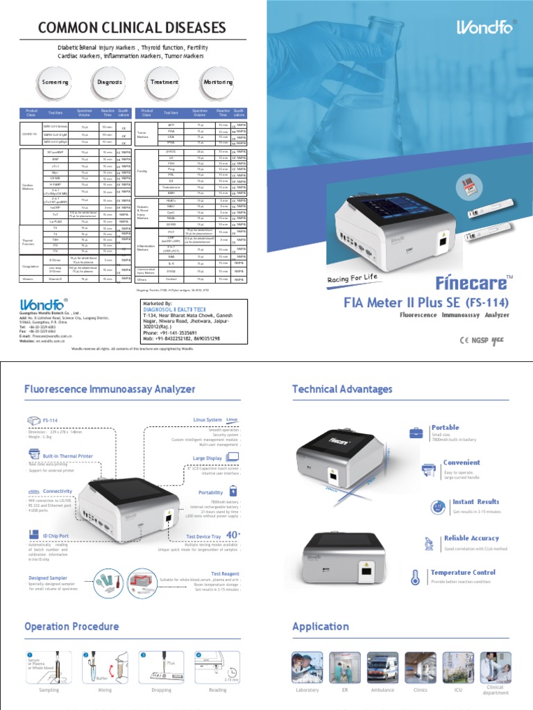 Finecare Fs 114 | PDF