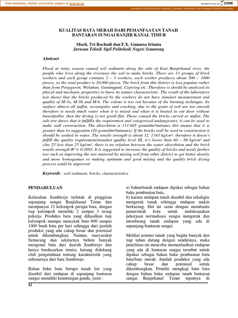 Provided by Petra Christian University, Surabaya, Indonesia: Peer-Reviewed Scientific E-Journal ...