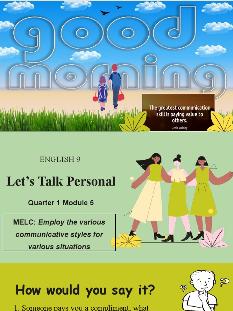 Q1 M5-Communicative Styles | PDF | Communication | Aggression