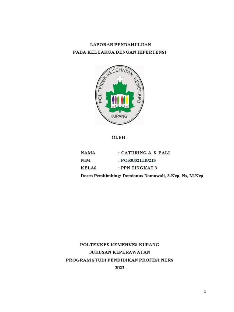 Baru LP KELUARGA HIPERTENSI CATURING PALI | PDF