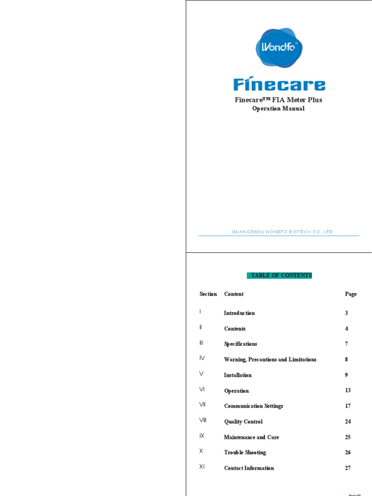 Finecare Fia Meter Plus1 fs113 | PDF | Computer Network | Internet ...