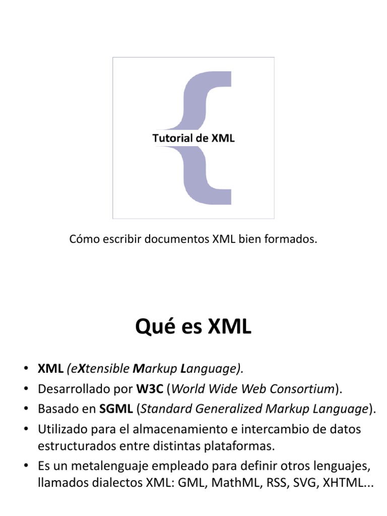 Tutorial XML Clase | Descargar gratis PDF | Xml | Lenguaje de marcado Tutorial XML Clase | Descargar gratis PDF | Xml | Lenguaje de marcado