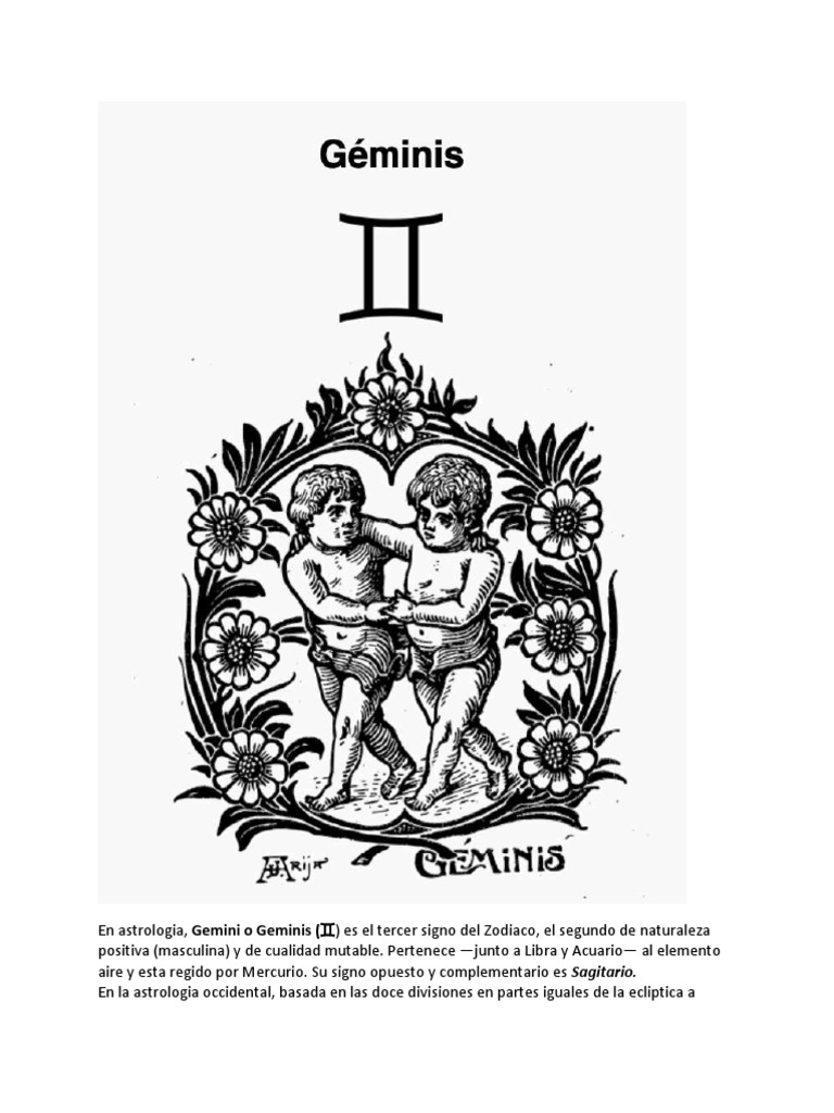 Astro1 Geminis | PDF | Astrología | Cosmología Esotérica