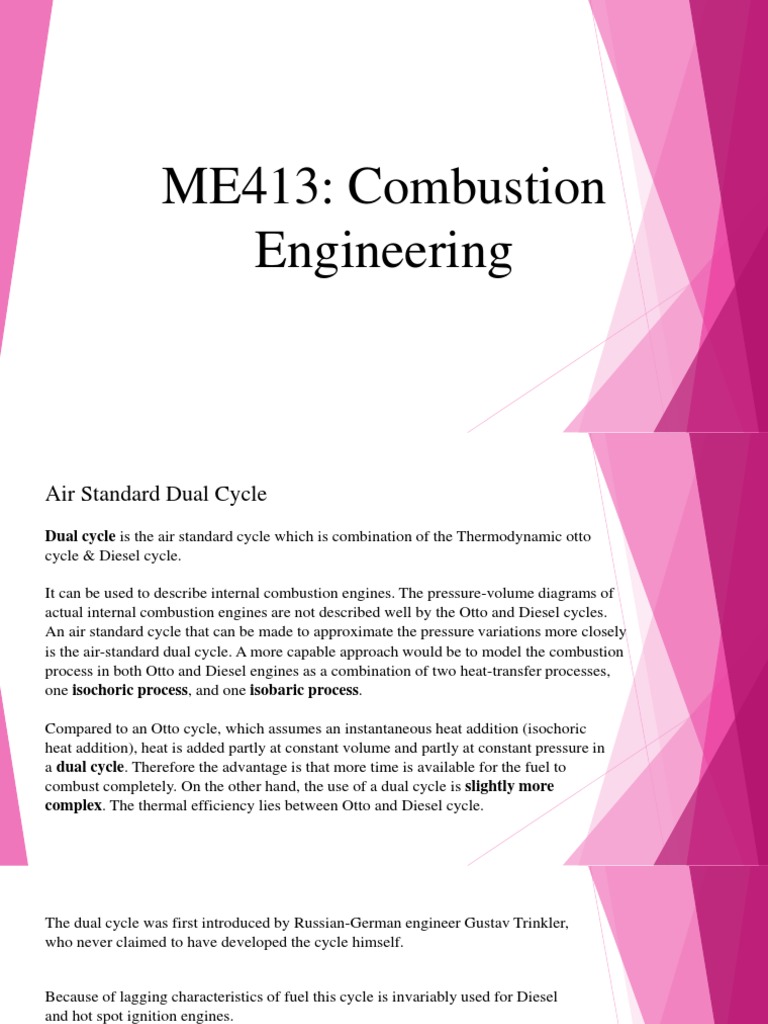 Air Standard Dual Cycle | PDF | Heat | Thermodynamics