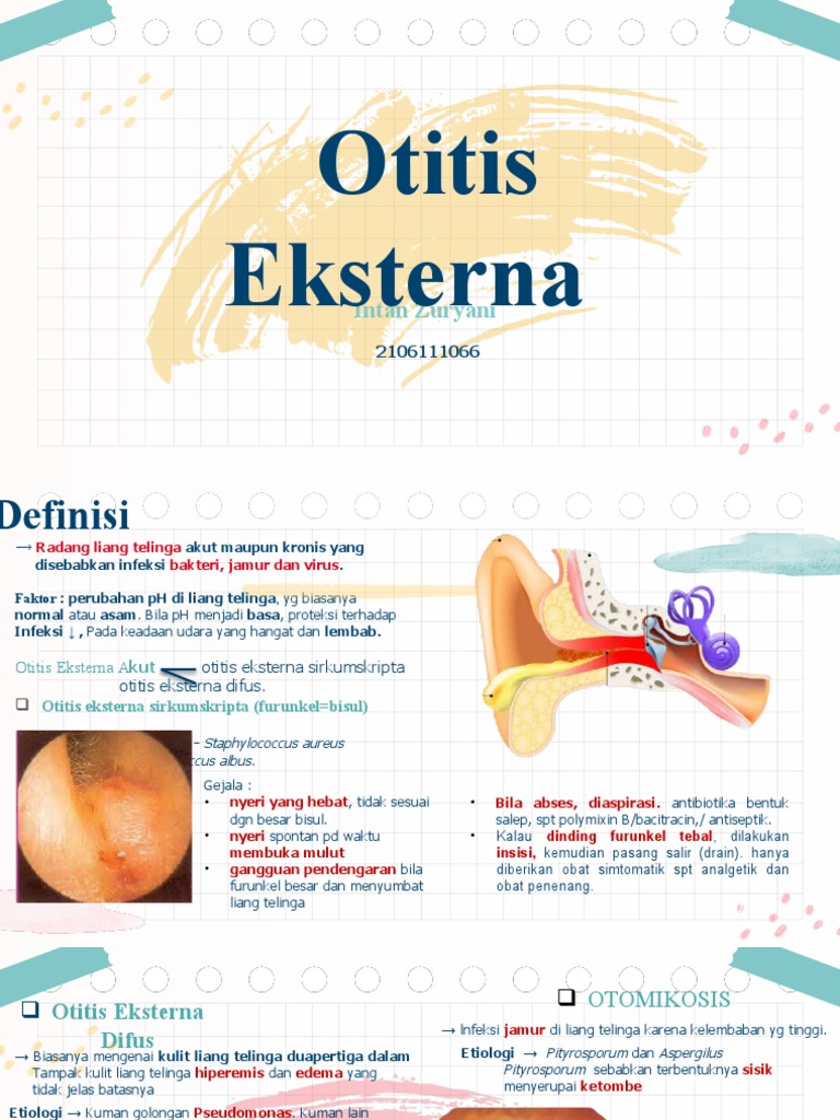 Otitis Eksterna Bimbingan | PDF | Kesehatan Holistik | Sains & Matematika