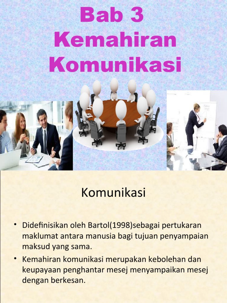 1 Kemahiran Komunikasi | PDF