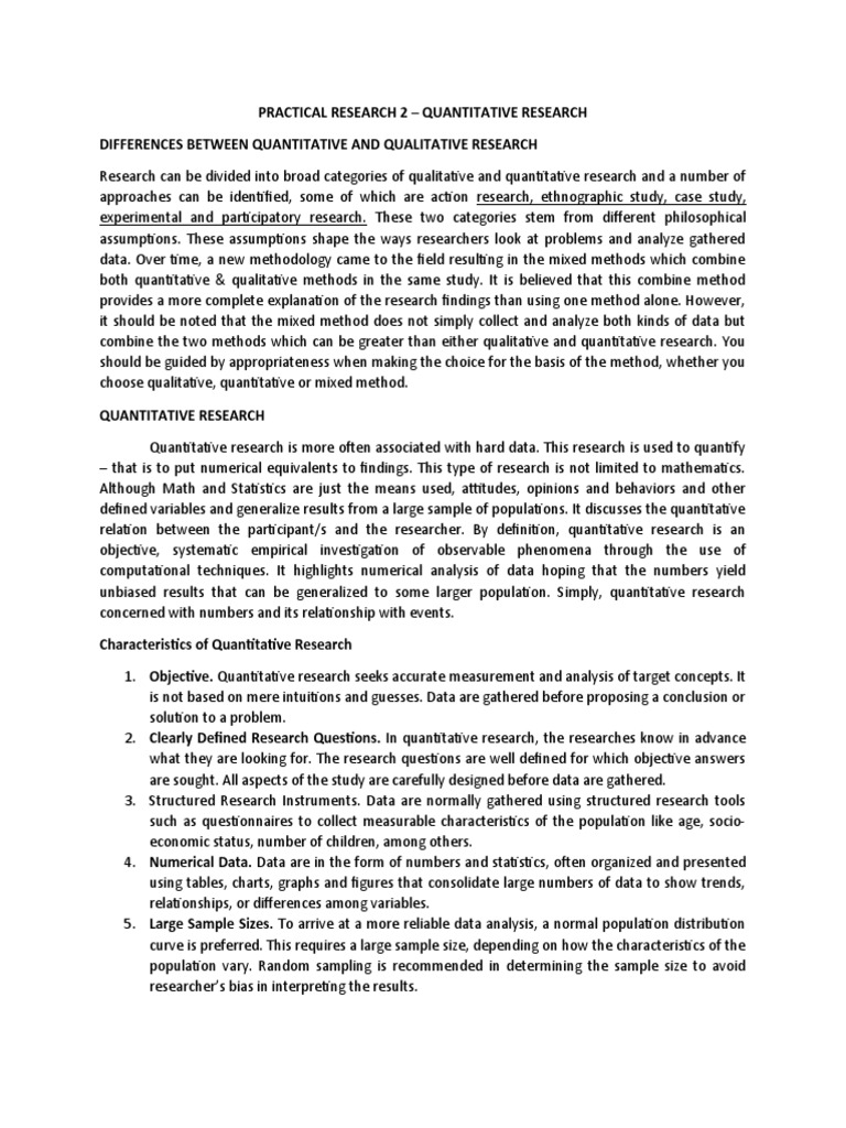 Quantitative Research | PDF | Quantitative Research | Statistics Quantitative Research | PDF | Quantitative Research | Statistics