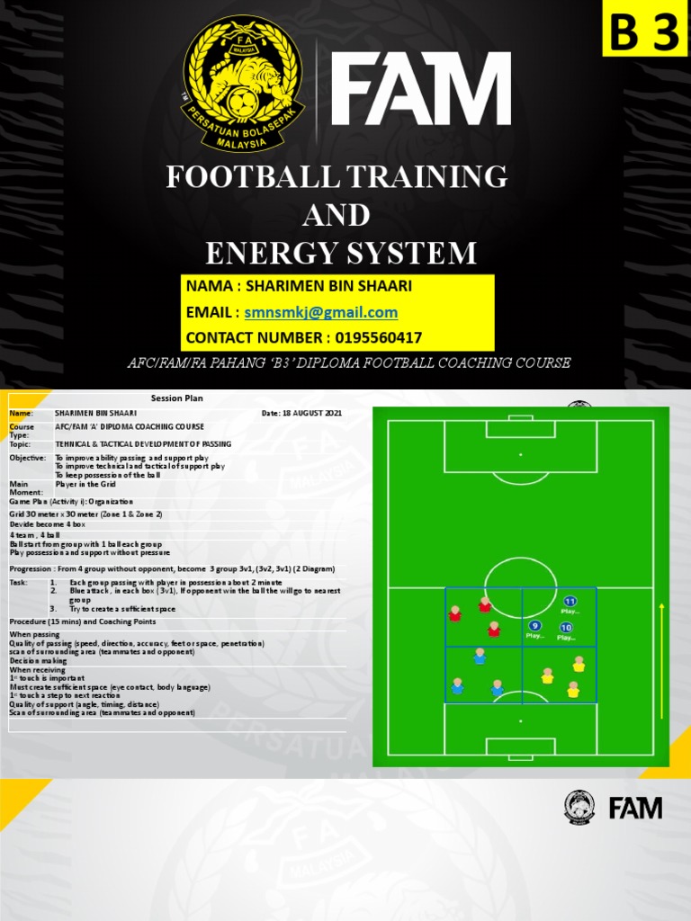 Football Training and Energy System | PDF