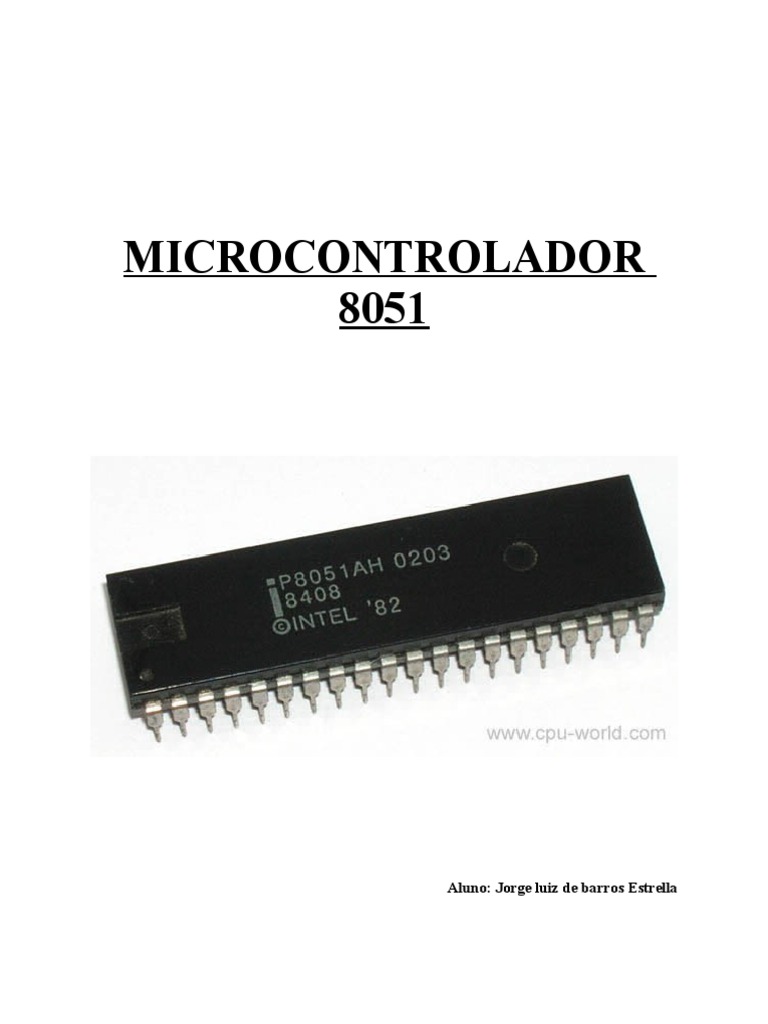 Microcontrolador 8051 | PDF | Hardware de computador | Tecnologia digital