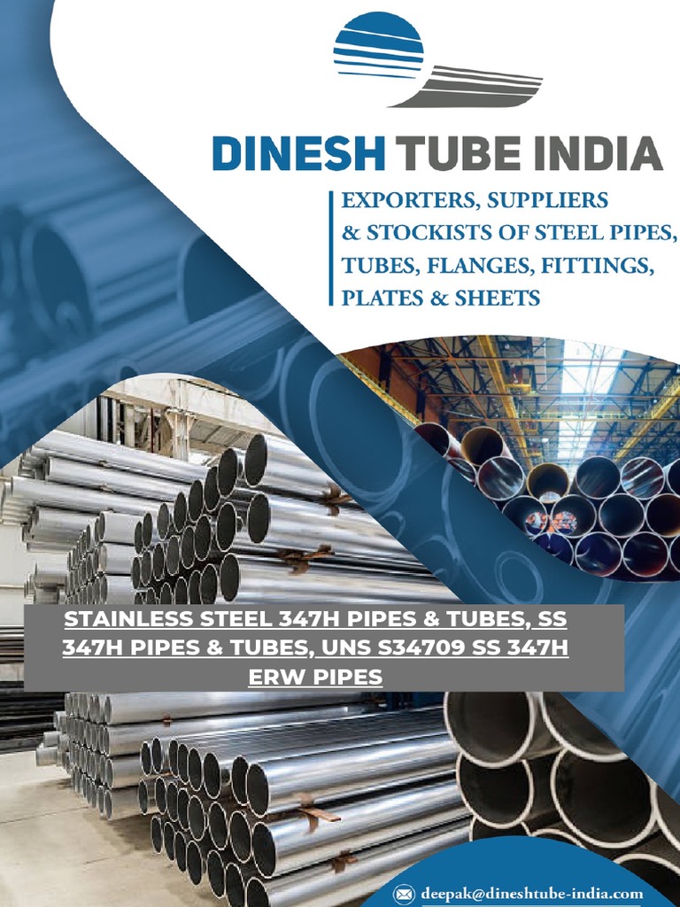 Stainless Steel 347h Pipes & Tubes, Ss 347h Pipes & Tubes, Uns s34709 Ss 347h Erw Pipes | PDF