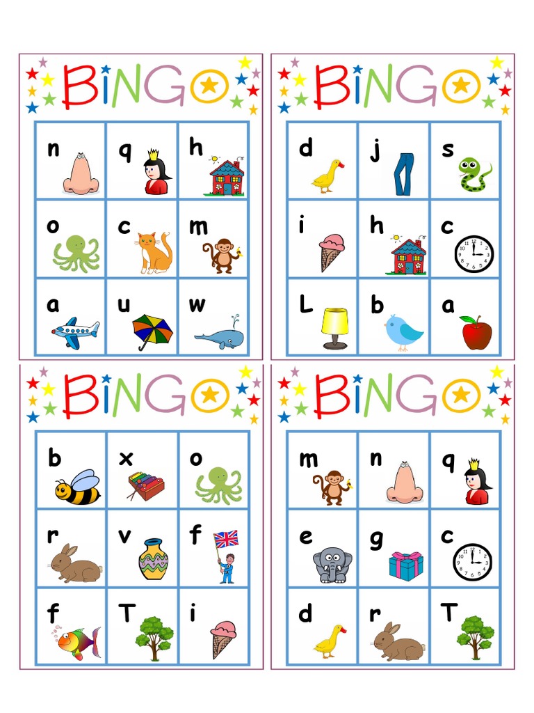 Alphabet Bingo Fun Activities Games - 90302 | PDF | Métodos y ...