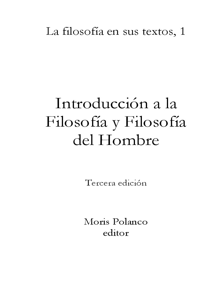 Introducción A La Filosofía Julian Marias | PDF