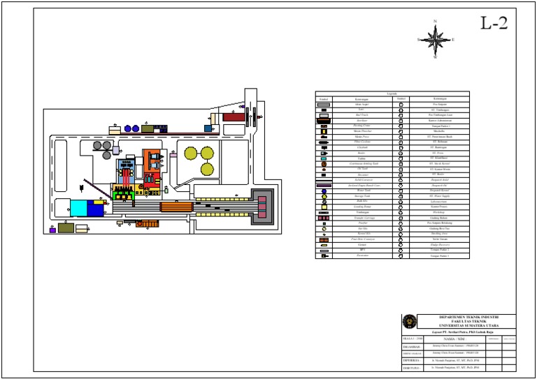 Layout Pabrik laporan kp | PDF
