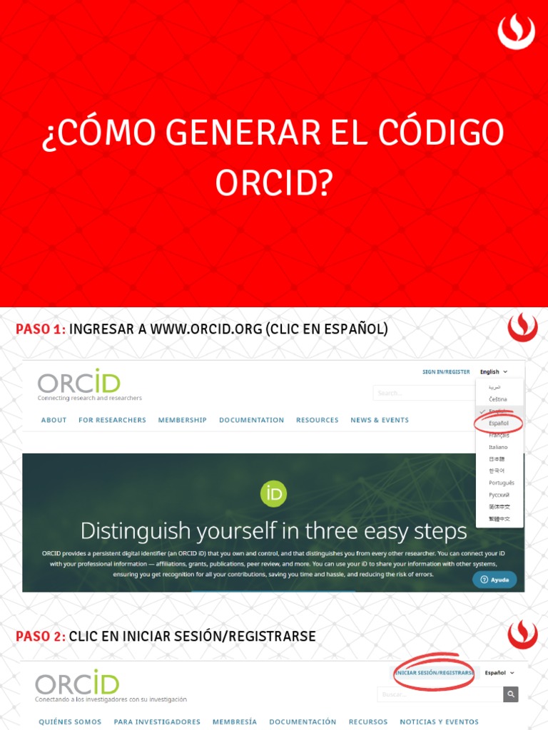 Cómo Generar El Código Orcid | PDF