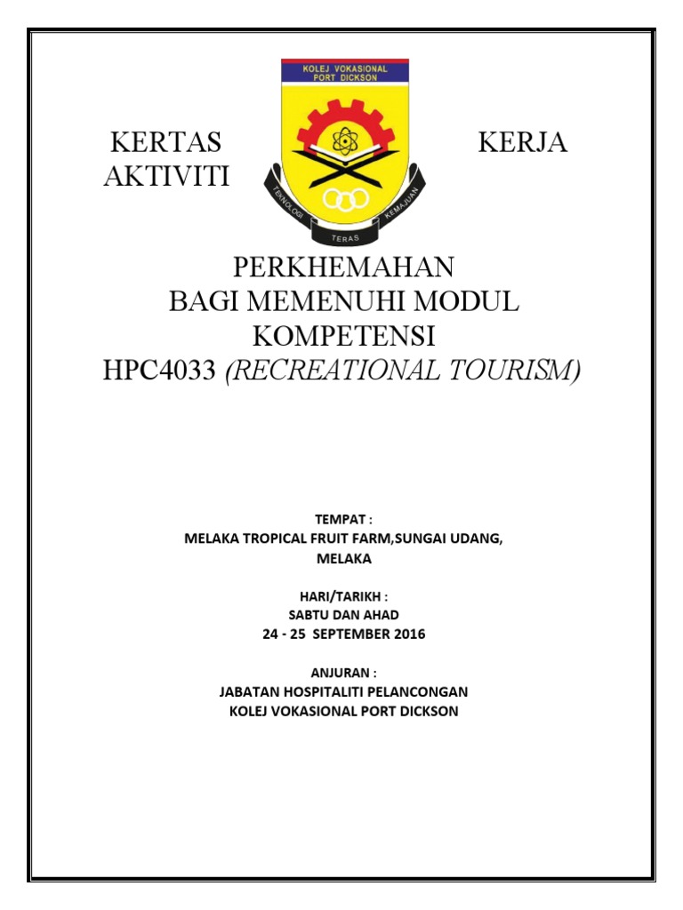 Kertas Kerja Melaka Tropical Fruit Farm | PDF