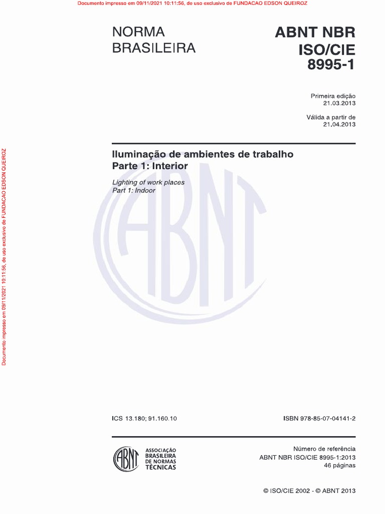 NBR ISO 8995-1 | PDF