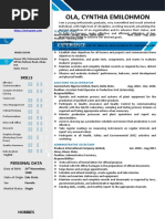 Olatunbosun Bunmi Dorcas: Career Objective | PDF | Nigeria | Cognition