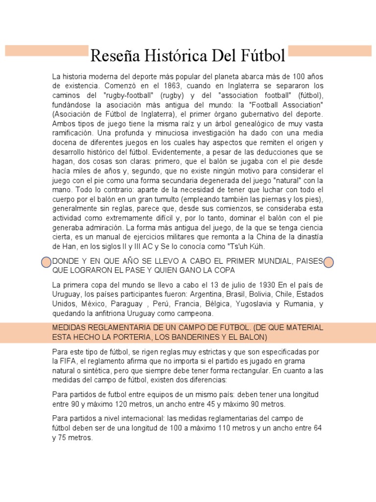 Reseña Histórica Del Fútbol Rey Bryan Vicente Mora Ext - Esc.futbol ...