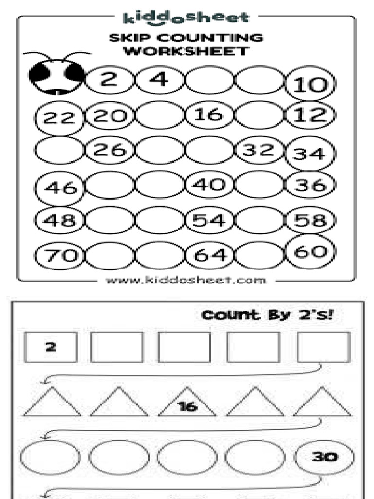 Skip Counting Worksheet | PDF