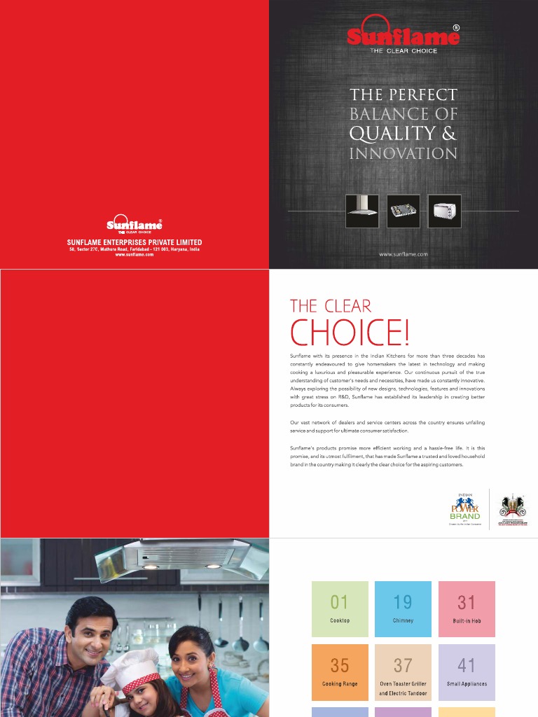 Sunflame Product Catalogue For Web | PDF