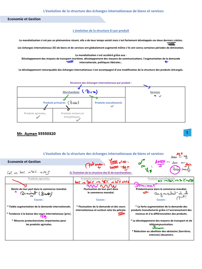 2 Cours Lévolution de La ST Des EI Des B Et S | PDF