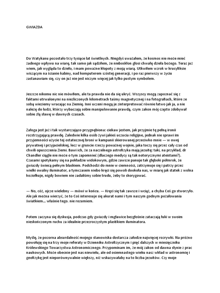 Gwiazda A C Clarke | PDF