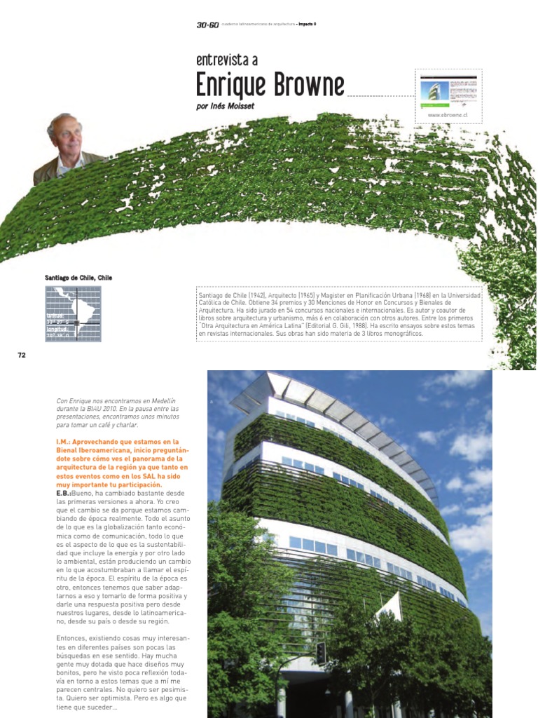 30 60 n30 Entrevista A Enrique Browne | PDF