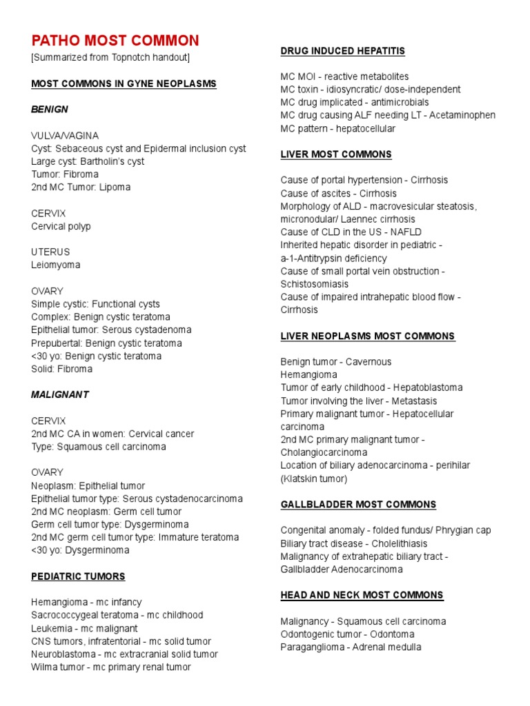 Patho Common Stuff - Robbins | PDF | Neoplasms | Cancer