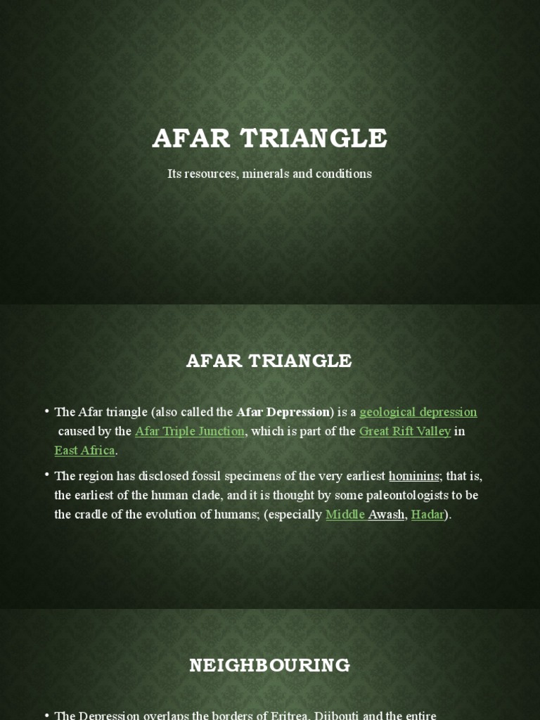 Afar Triangle | PDF | Earth Sciences