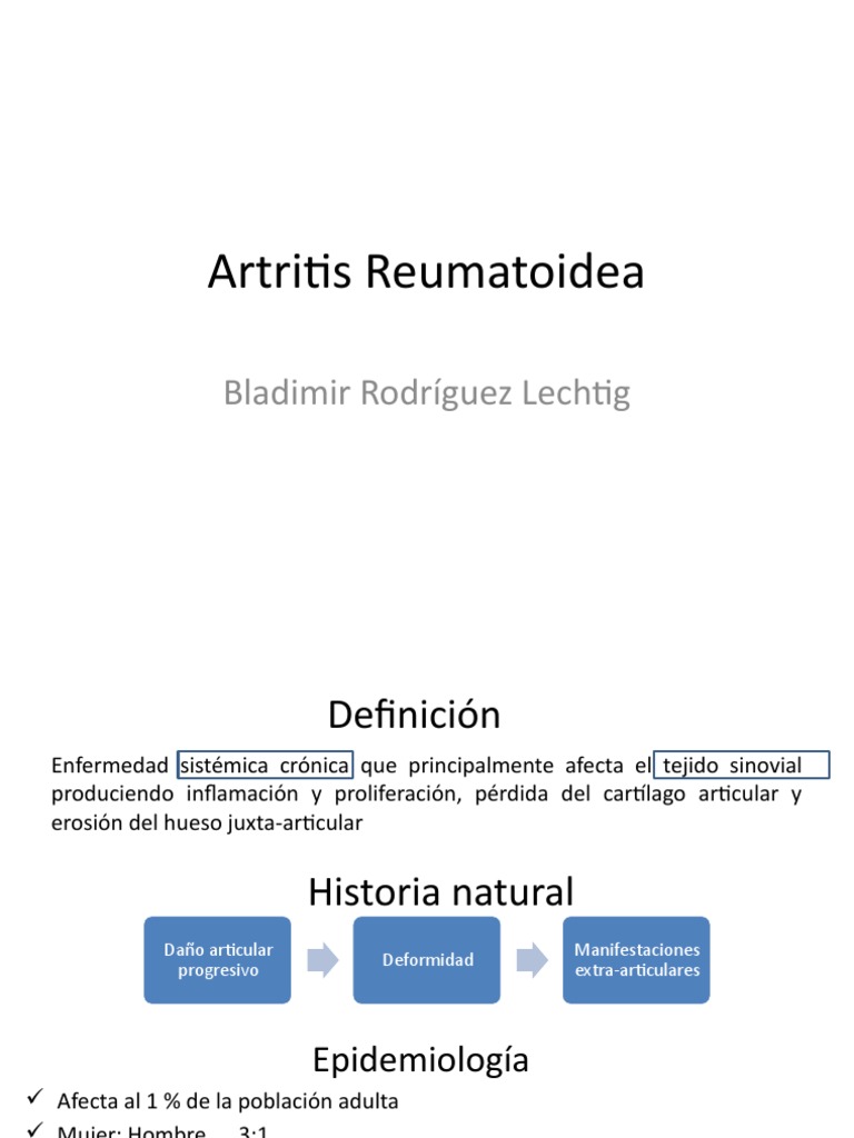 Ar Bladimir | PDF | Artritis Reumatoide | Neumonía