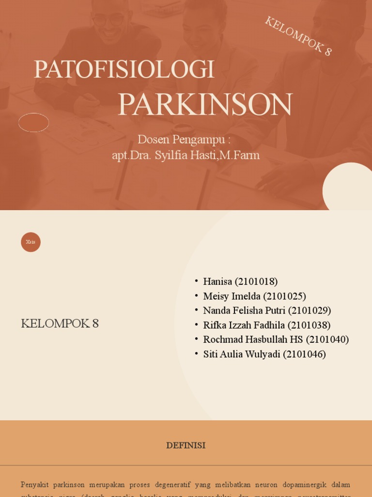 Patofisiologi - Parkinson Kel.8 | PDF