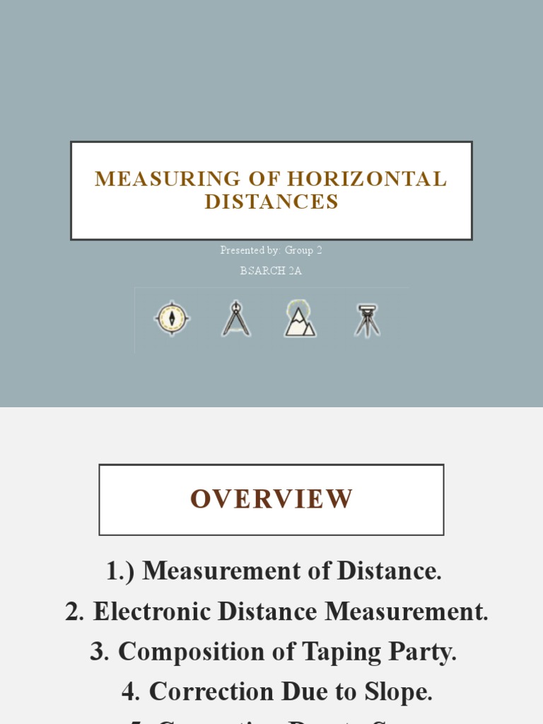 Measuring Horizontal Distances: An Overview of Techniques for ...