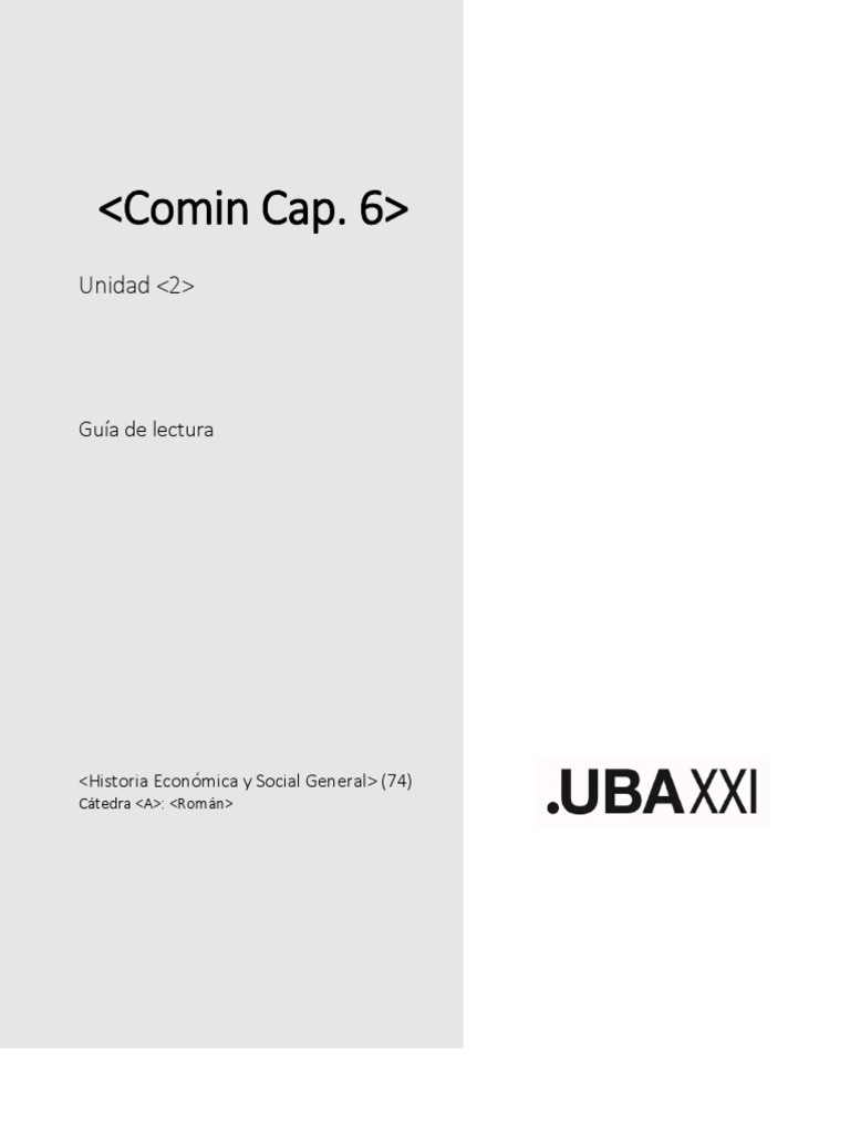 Comin Cap.6 | PDF