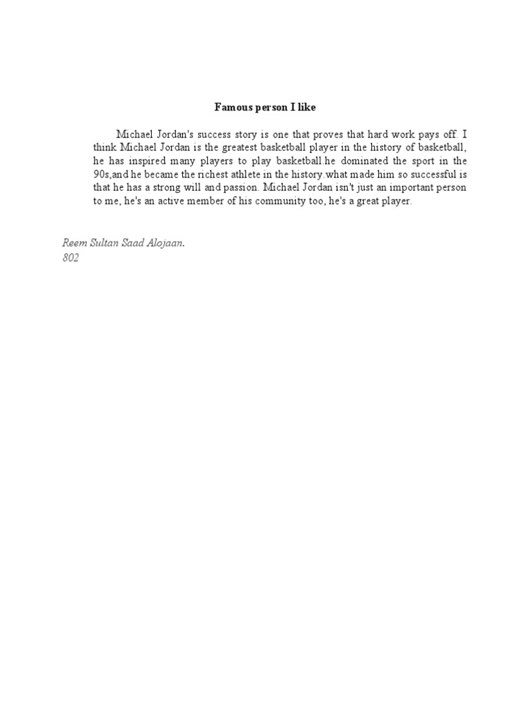 Famous Person I Like: Reem Sultan Saad Alojaan. 802 | PDF | Sports ...