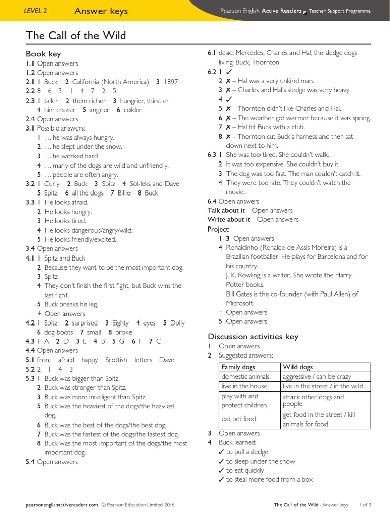 M03 Tcow Rea 02GLB 4402 U03 | PDF | The Call Of The Wild