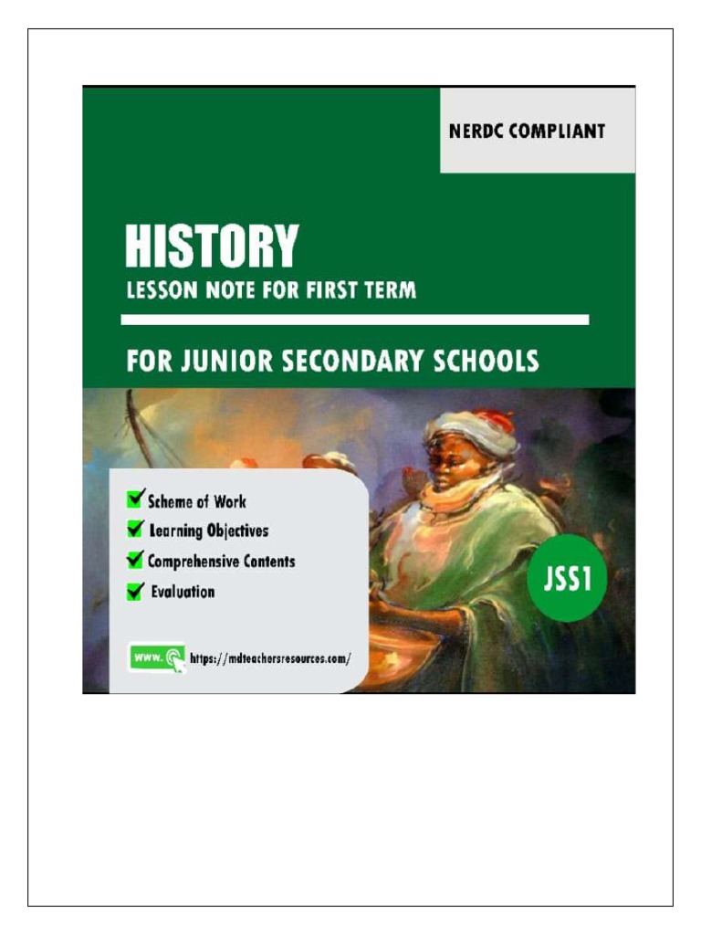 History Lesson Note For Jss1 First Term | PDF | Storytelling | Learning