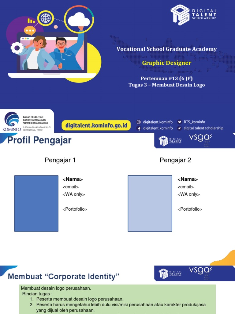 Pertemuan 13 Graphic Designer VSGA DTS 2020 | PDF