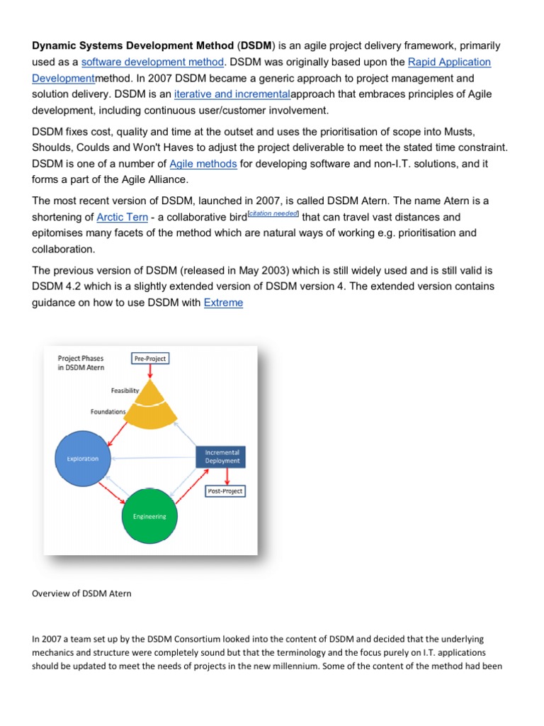 Dynamic Systems Development Method | PDF | Software Prototyping ...