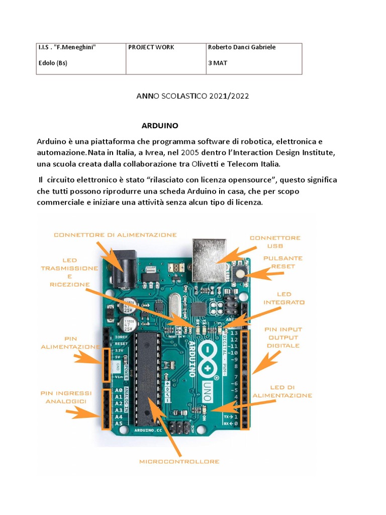 Relazione Arduino | PDF