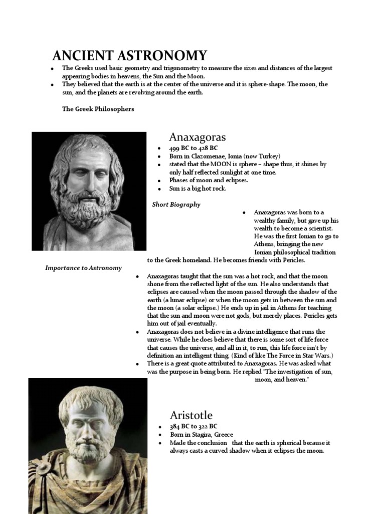 Ancient Greek Astronomy