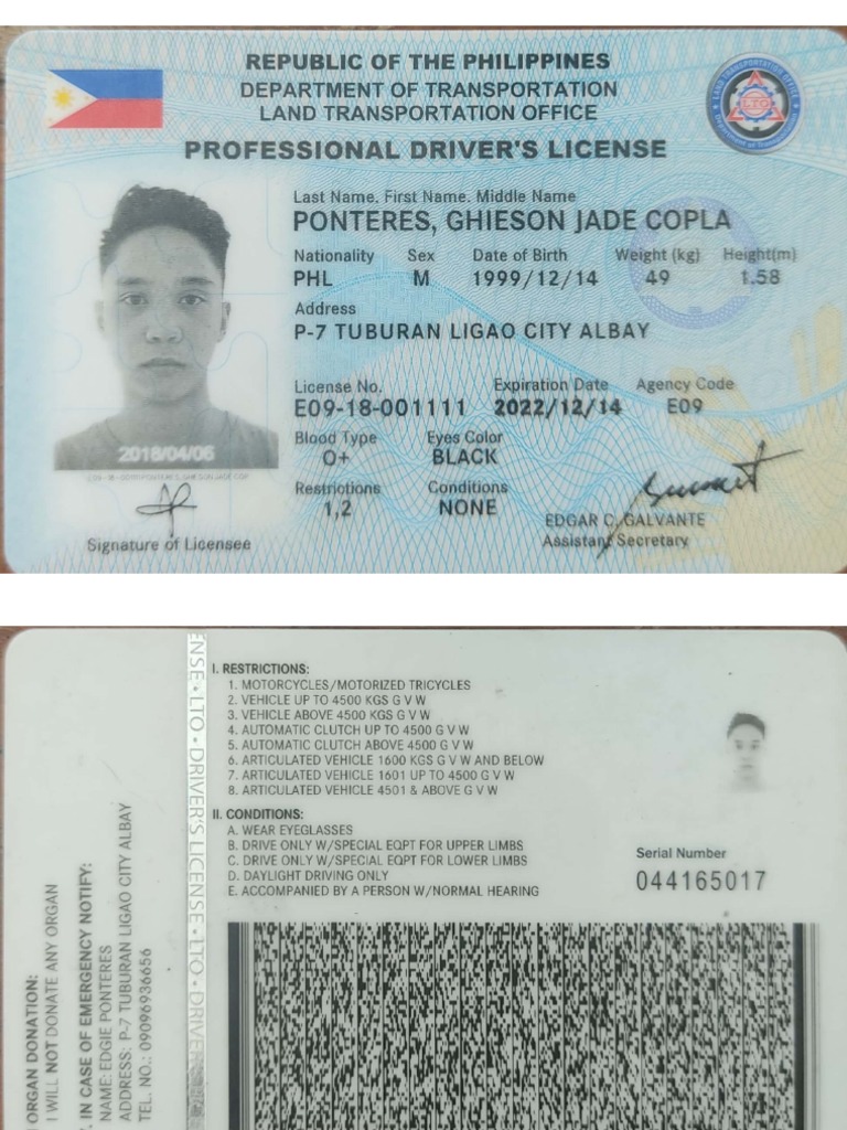 Drivers License | PDF