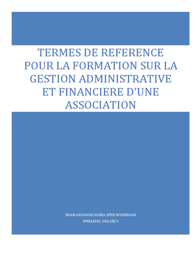 TDR Formation Association | PDF