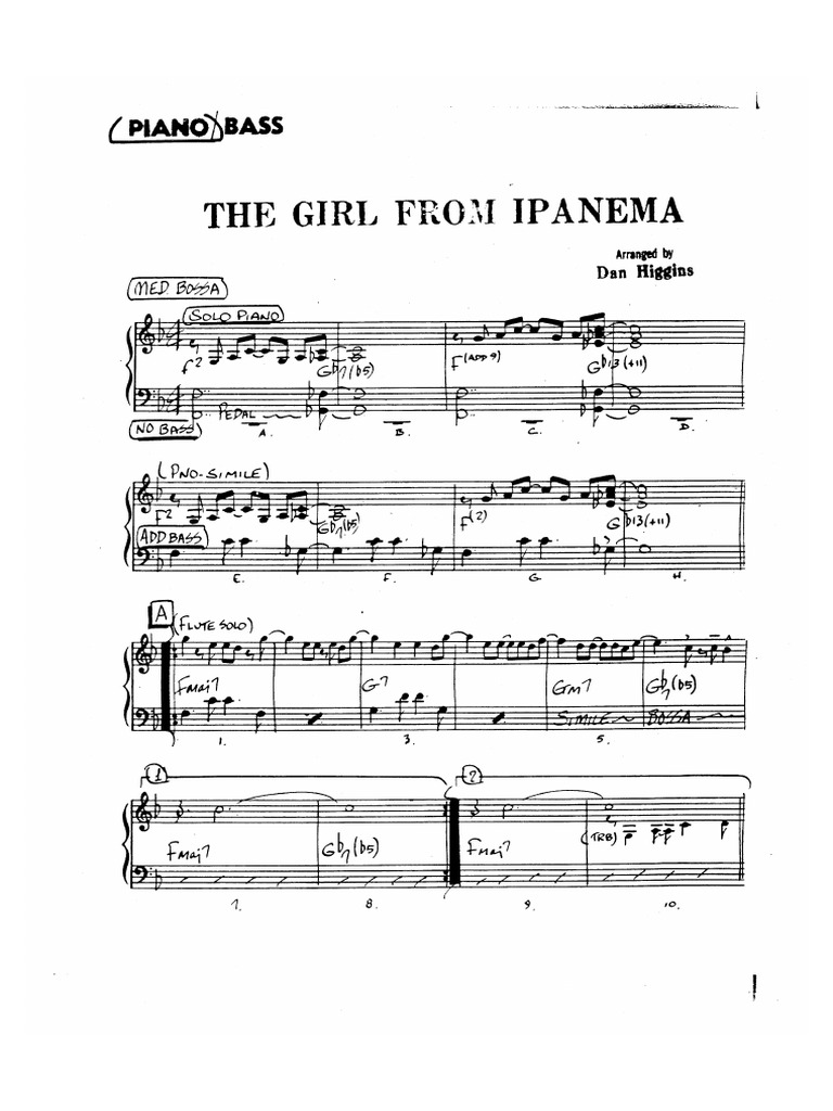 Bass Girl From Ipanema | PDF