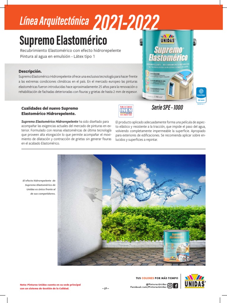 Supremo Elastomerico Spe 1000 | PDF