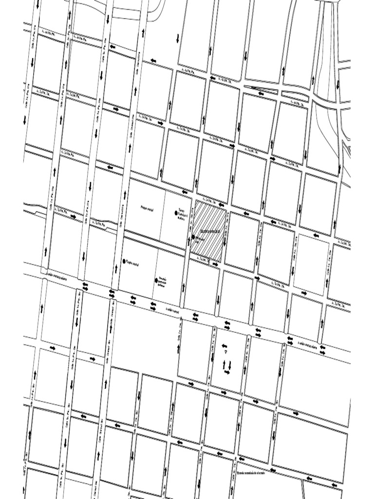 Mapa de ruas de uma cidade com indicação das avenidas e calçadas | PDF