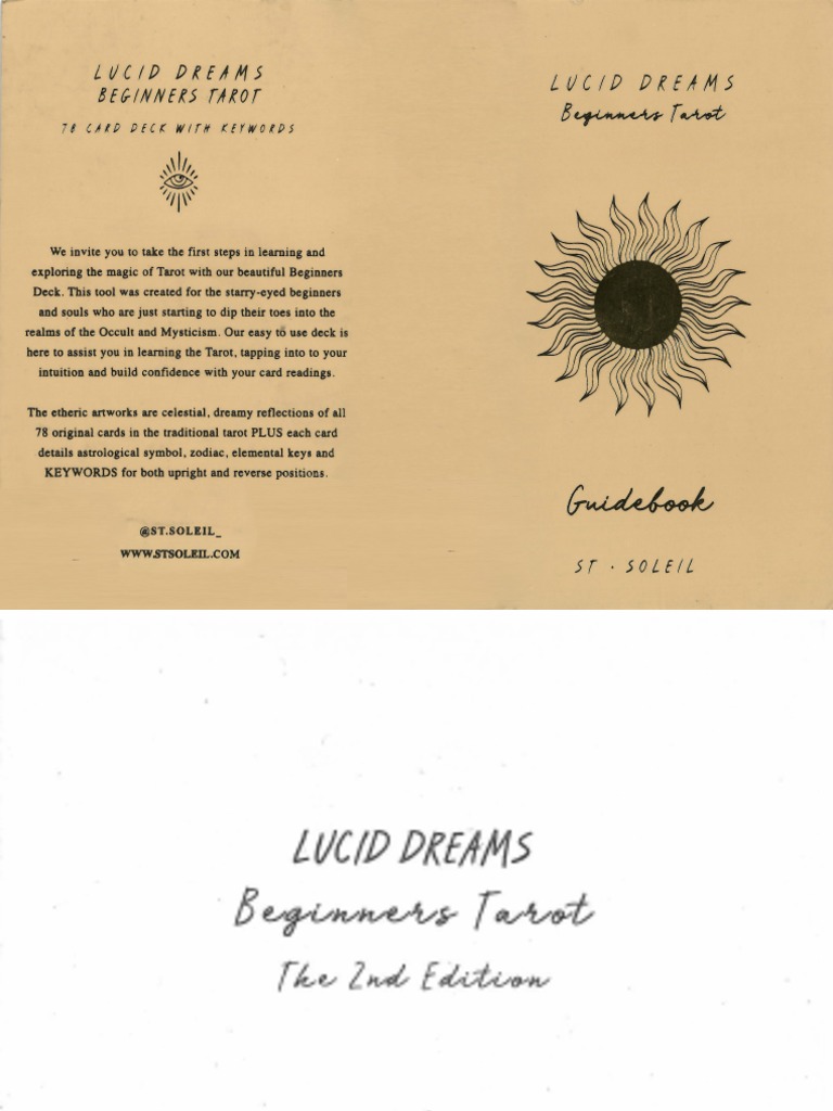 Lucid Dreams Beginners Tarot | PDF