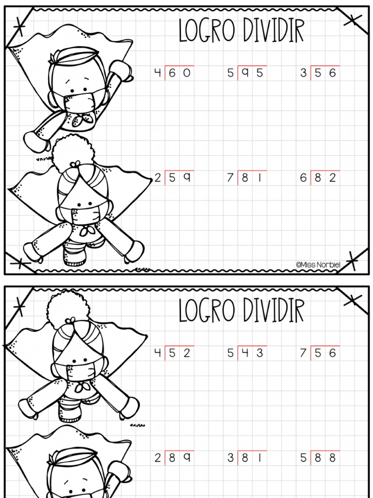 Divisiones para Tercero y Cuarto Grado | PDF