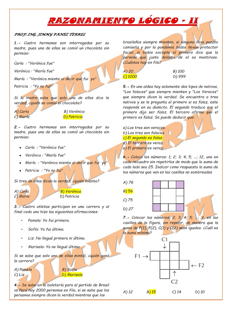 Raz. Logico - Ii (Clase) | PDF